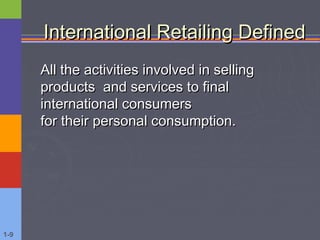 International retailing | PPT