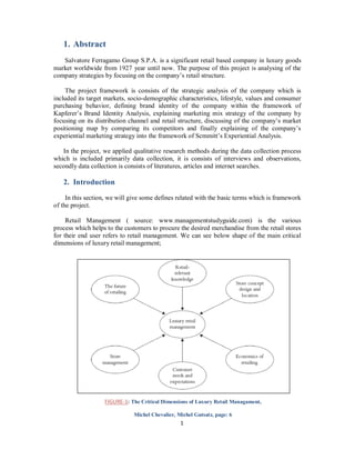 International Retail Structure of Ferragamo S.P.A | PDF