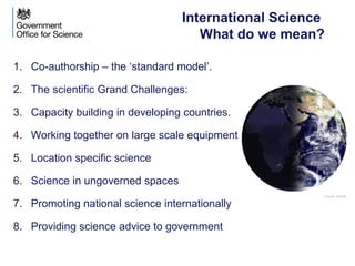 International role of science | PPT