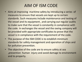 International safety management code ppt | PPTX