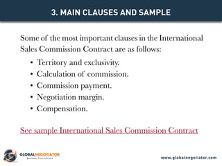 INTERNATIONAL SALES COMMISSION CONTRACT | PDF