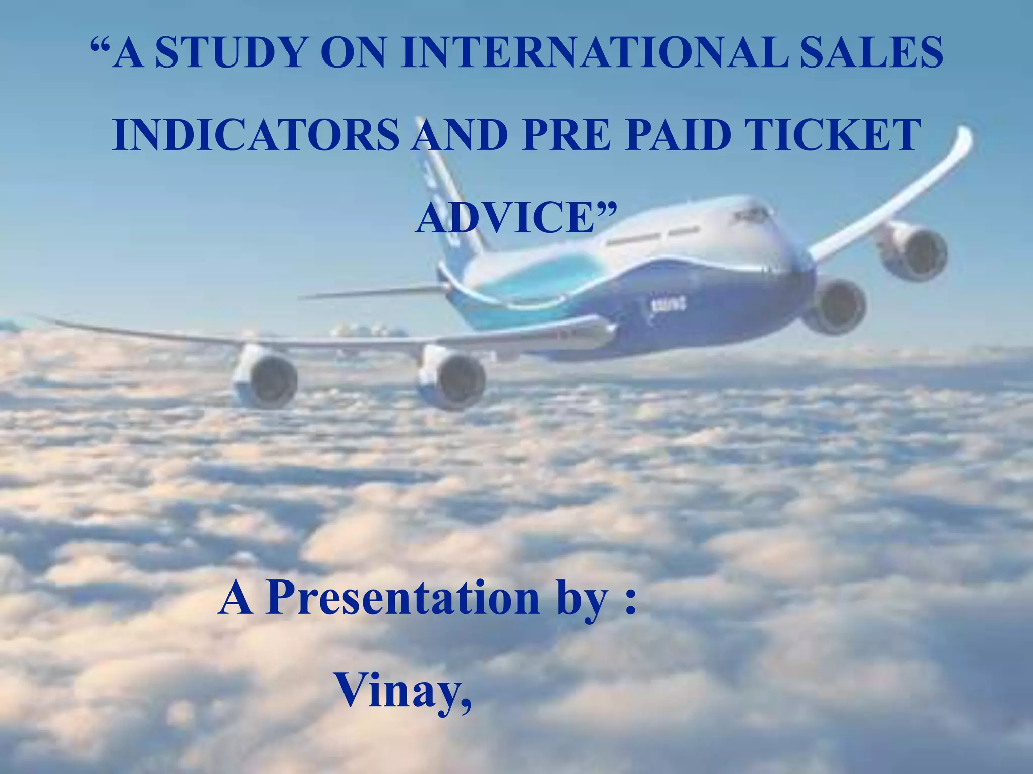 International sales indicatores | PPT