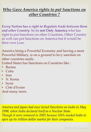 International sanctions. | PPTX