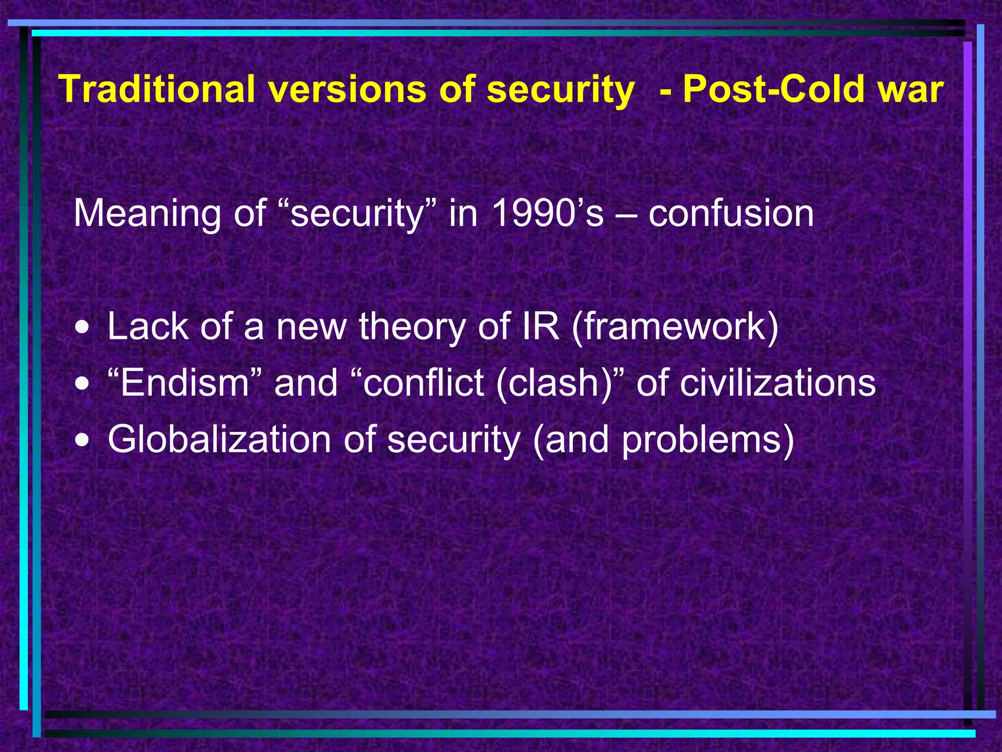 International Security Basics | PPTX