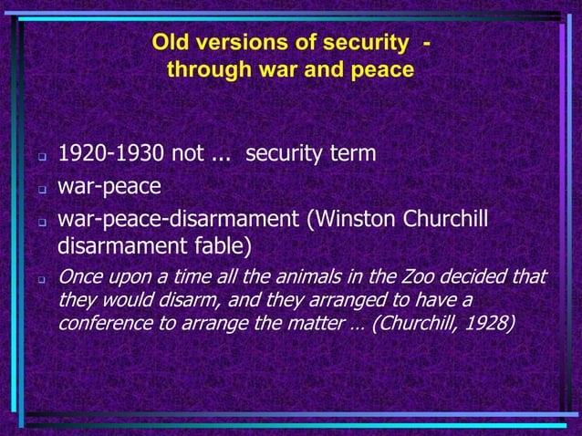 International security basics | PPT
