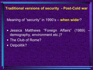 International security basics | PPT