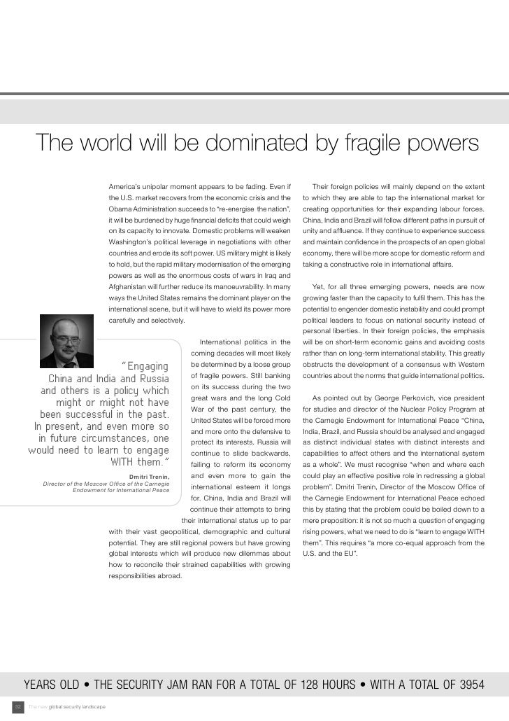 International Security Issues: 10 Recommendations from the 2010 Secur…