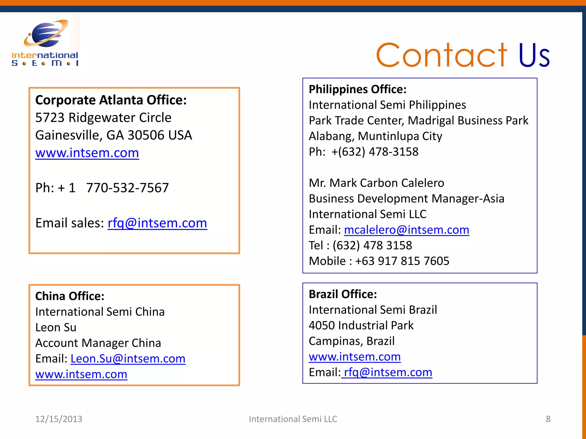 International semi llc | PPT