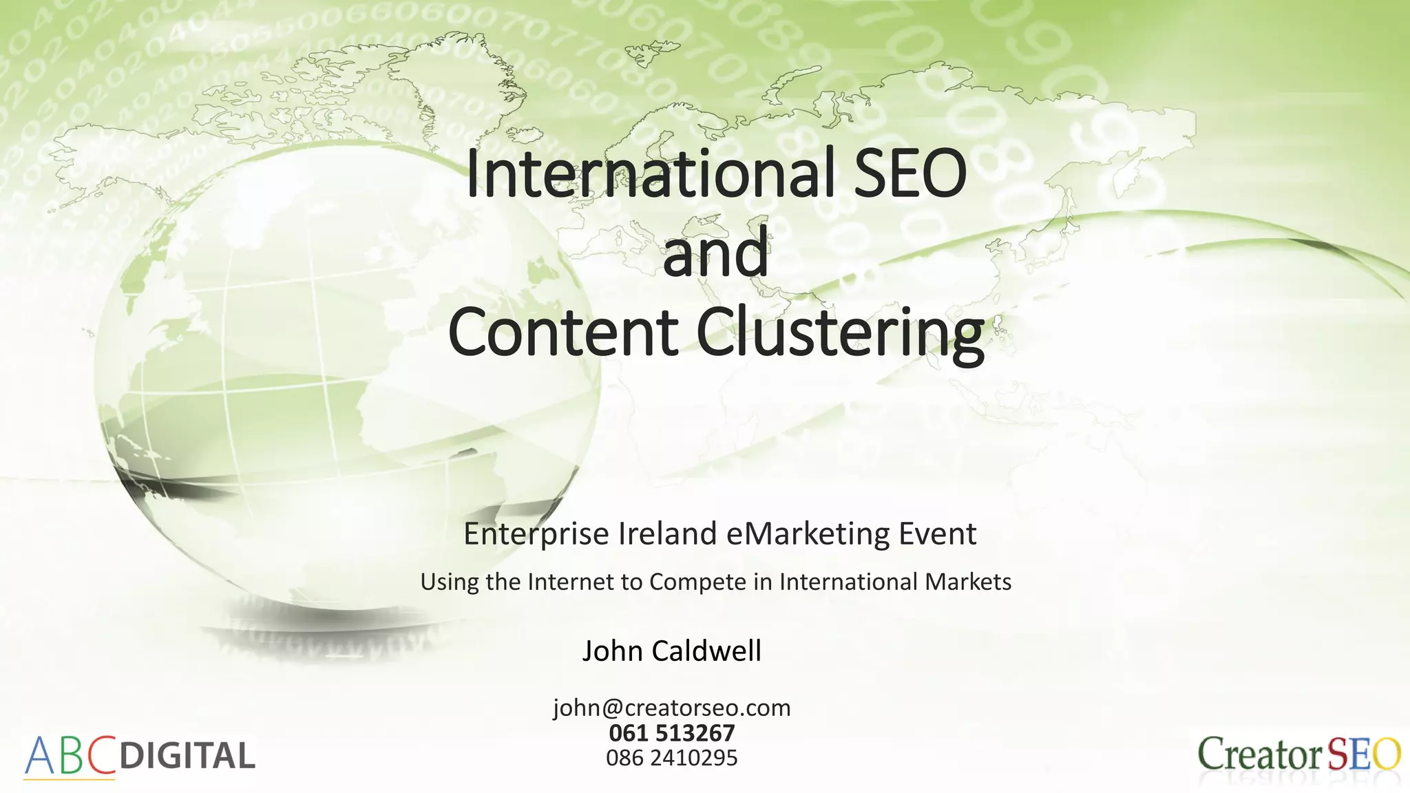 International Seo and Content Clustering | PPT