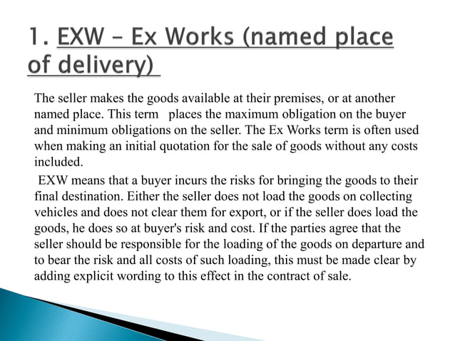 INTERNATIONAL SHIPPING TERMS , INCOTERMS | PDF | Cruises | Travel Type