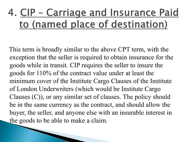 INTERNATIONAL SHIPPING TERMS , INCOTERMS | PDF | Cruises | Travel Type