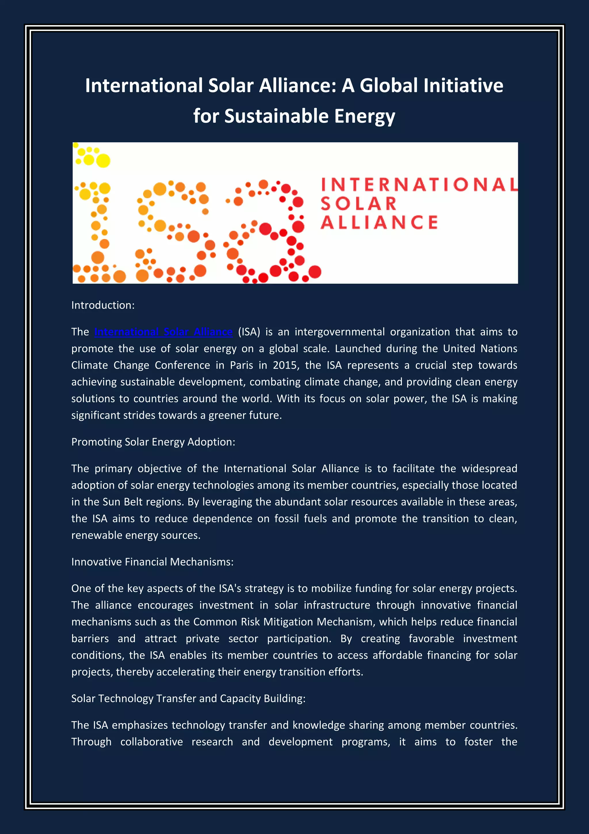 International Solar Alliance.pdf