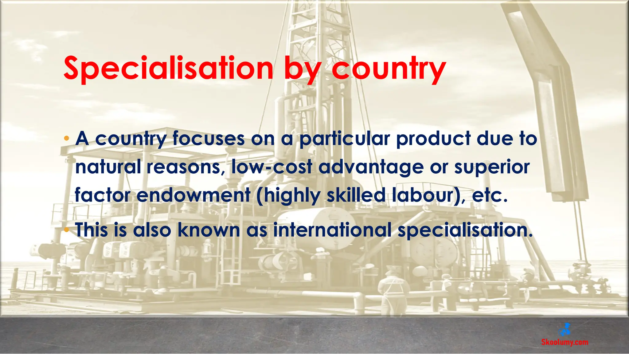International specialisation | International Economics | PDF