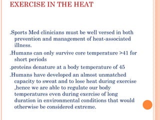 International Sports Coaches Guide on Heat Management for Athletes | PPT