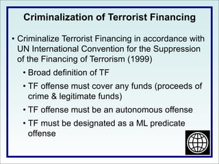 International Standards & Action to Combat Money Laundering 11- Legal ...