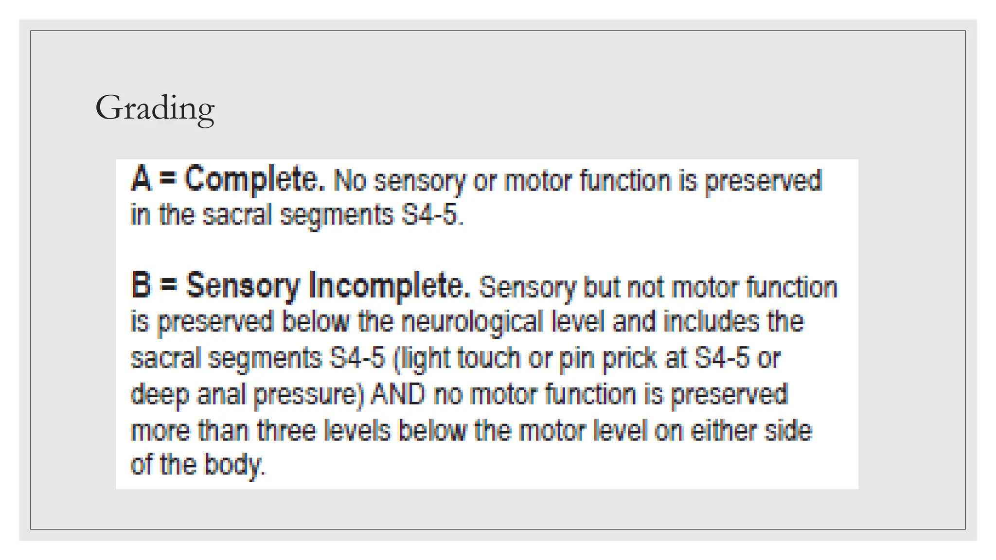 International standards for neurological classification of spinal cord ...