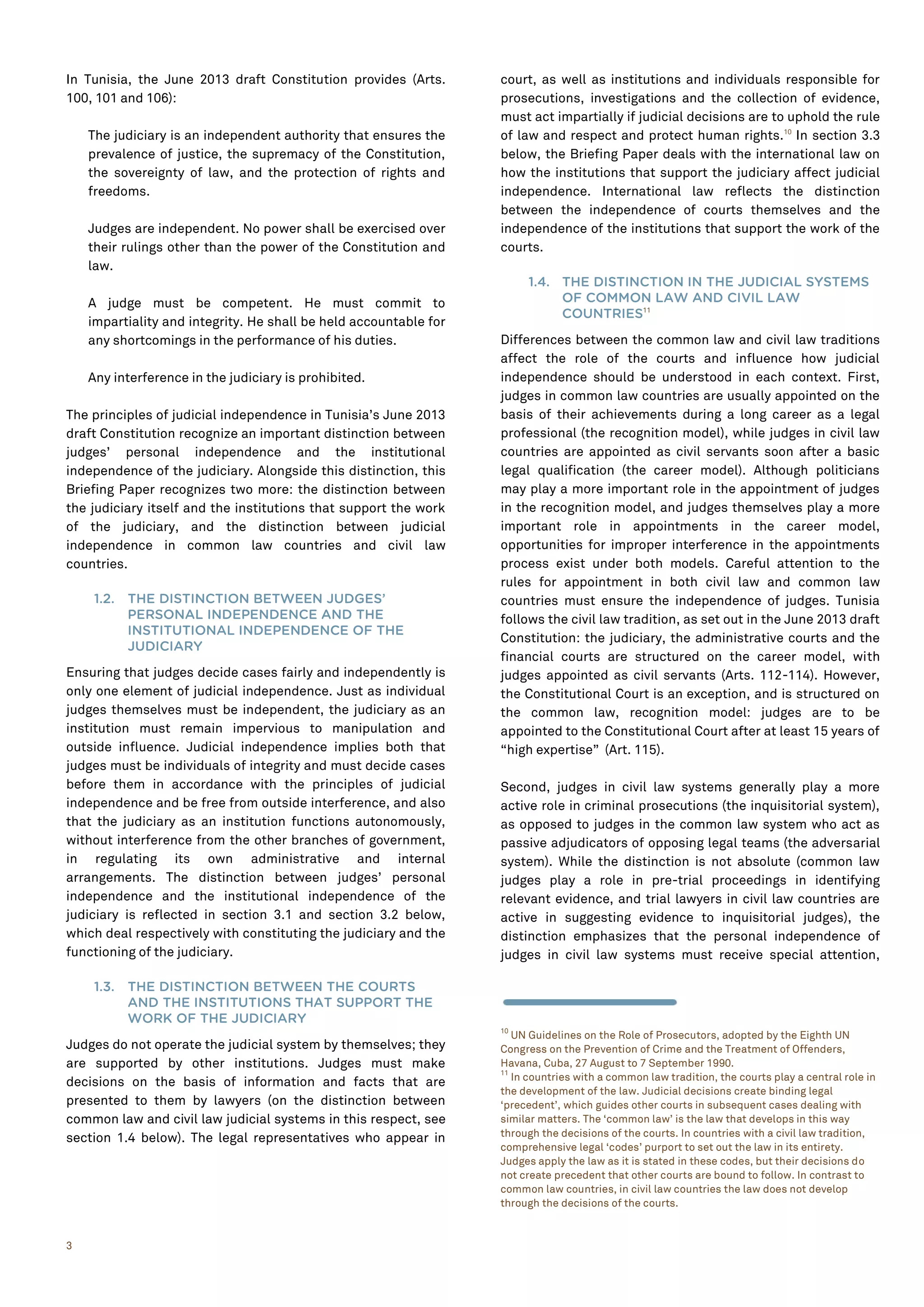 International standards for the independence of the judiciary | PDF