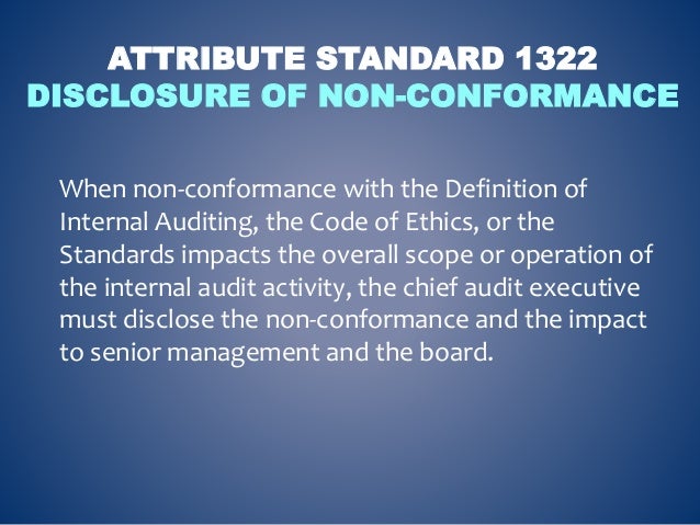 International standards for the professional practice of internal aud…