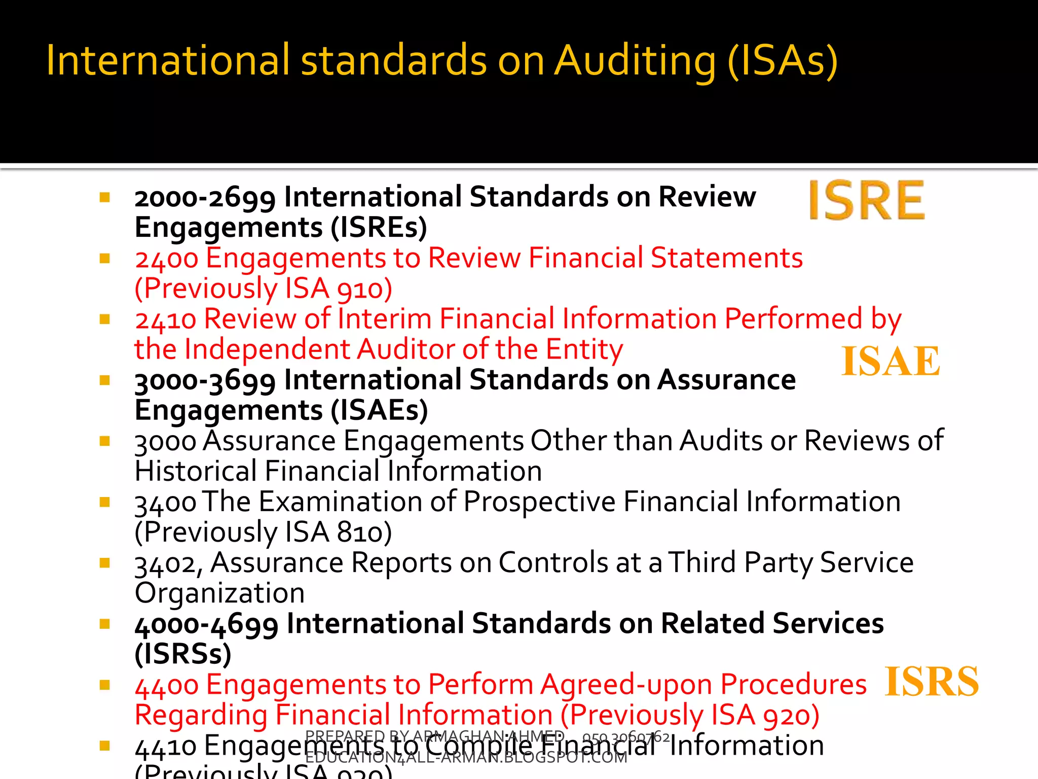 International standards on auditing(is as) | PPTX