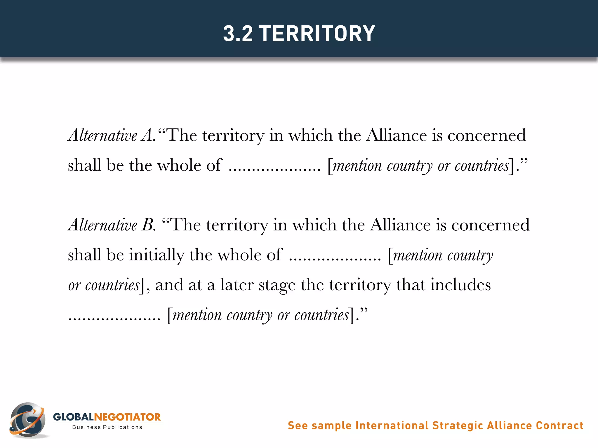 INTERNATIONAL STRATEGIC ALLIANCE CONTRACT TEMPLATE | PDF