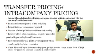 International strategies (Pricing and Distribution) | PPTX