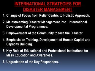 International strategies for disaster reduction tam 2014-04 | PPTX