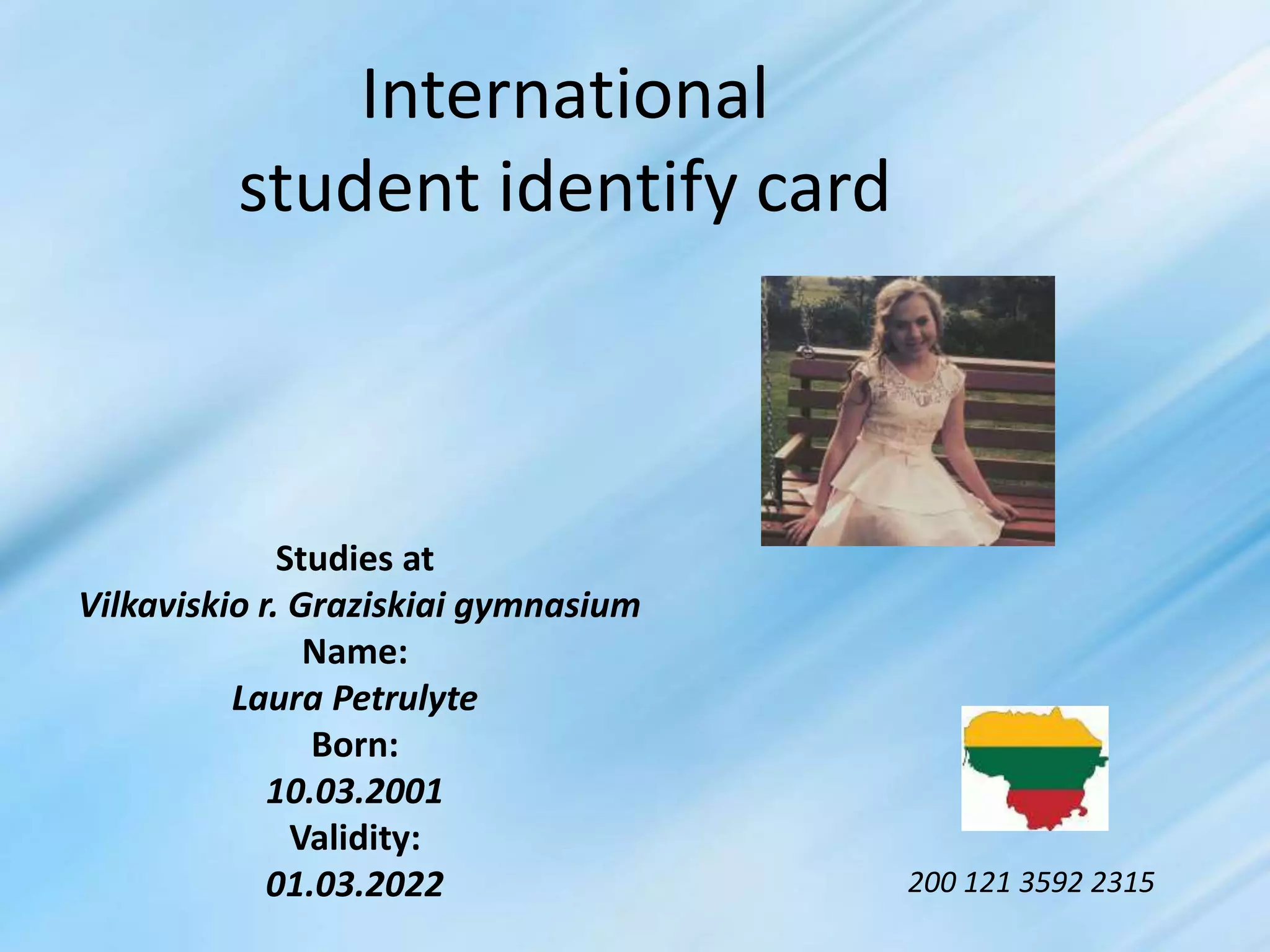 International student identify card | PPTX | Student Financial Aid ...