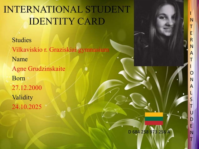 International student identity card | PPT
