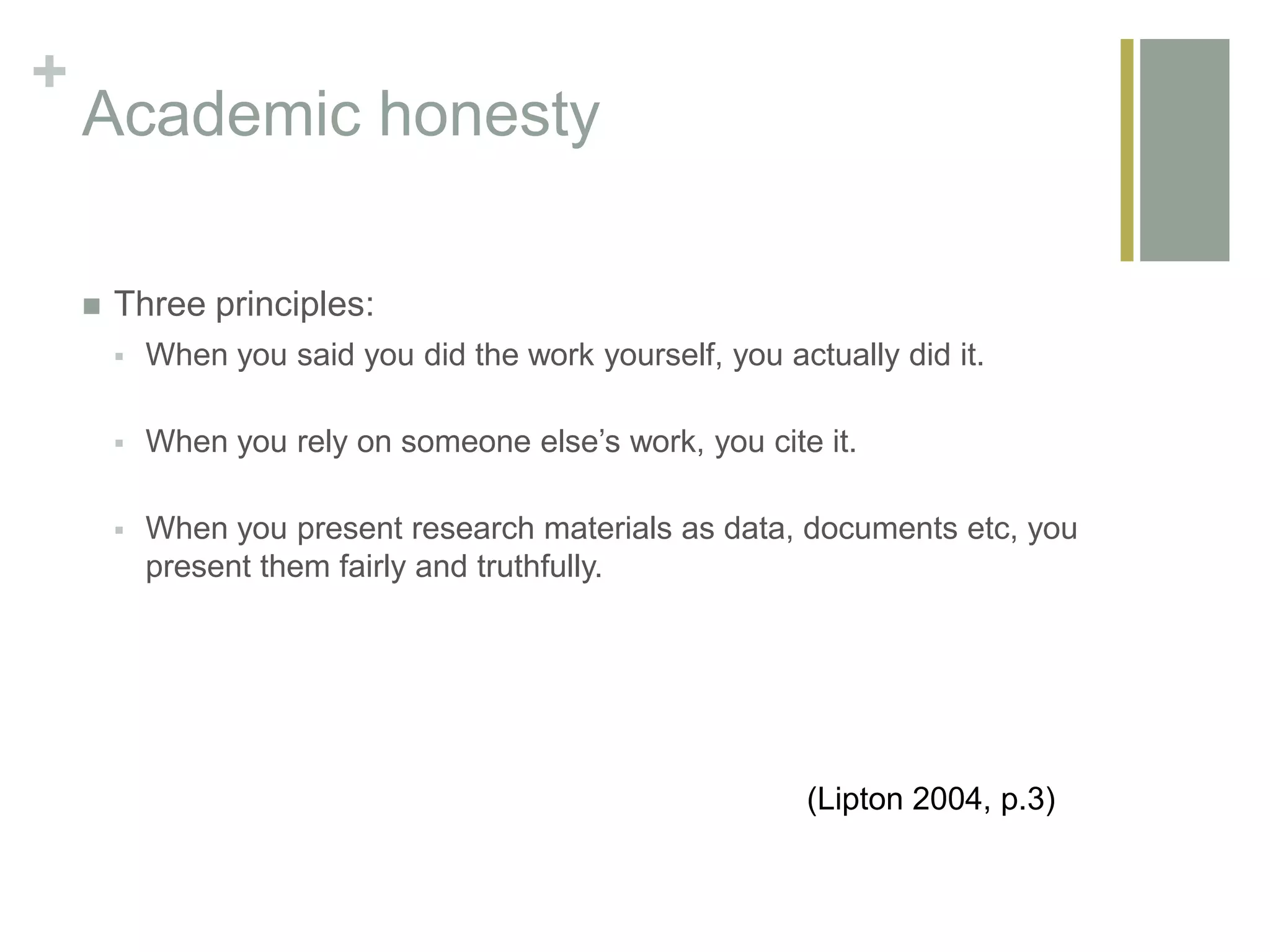 Academic honesty | PPTX