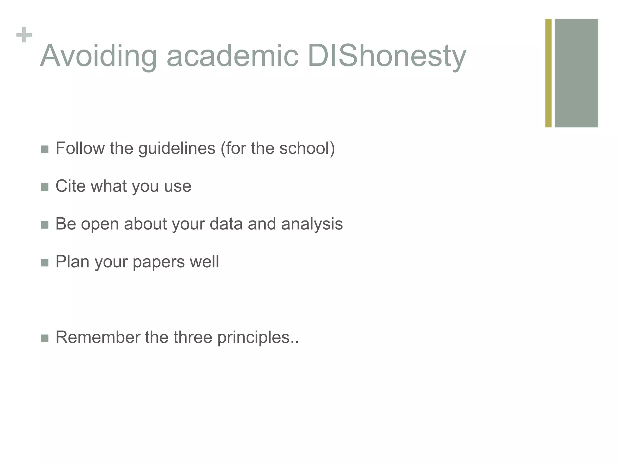 Academic honesty | PPTX