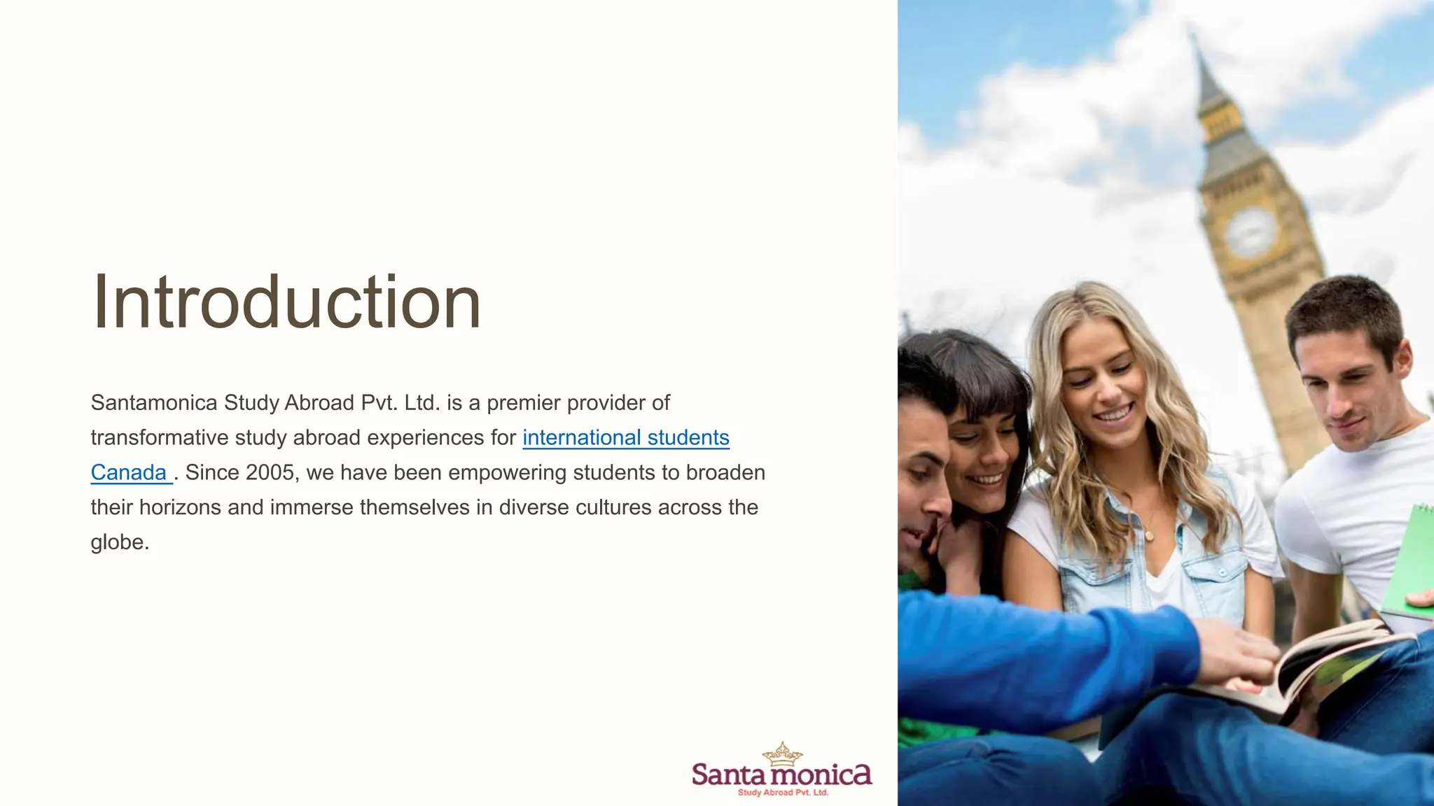 International Students Canada | SantaMonica Study Abroad Pvt. Ltd.pptx