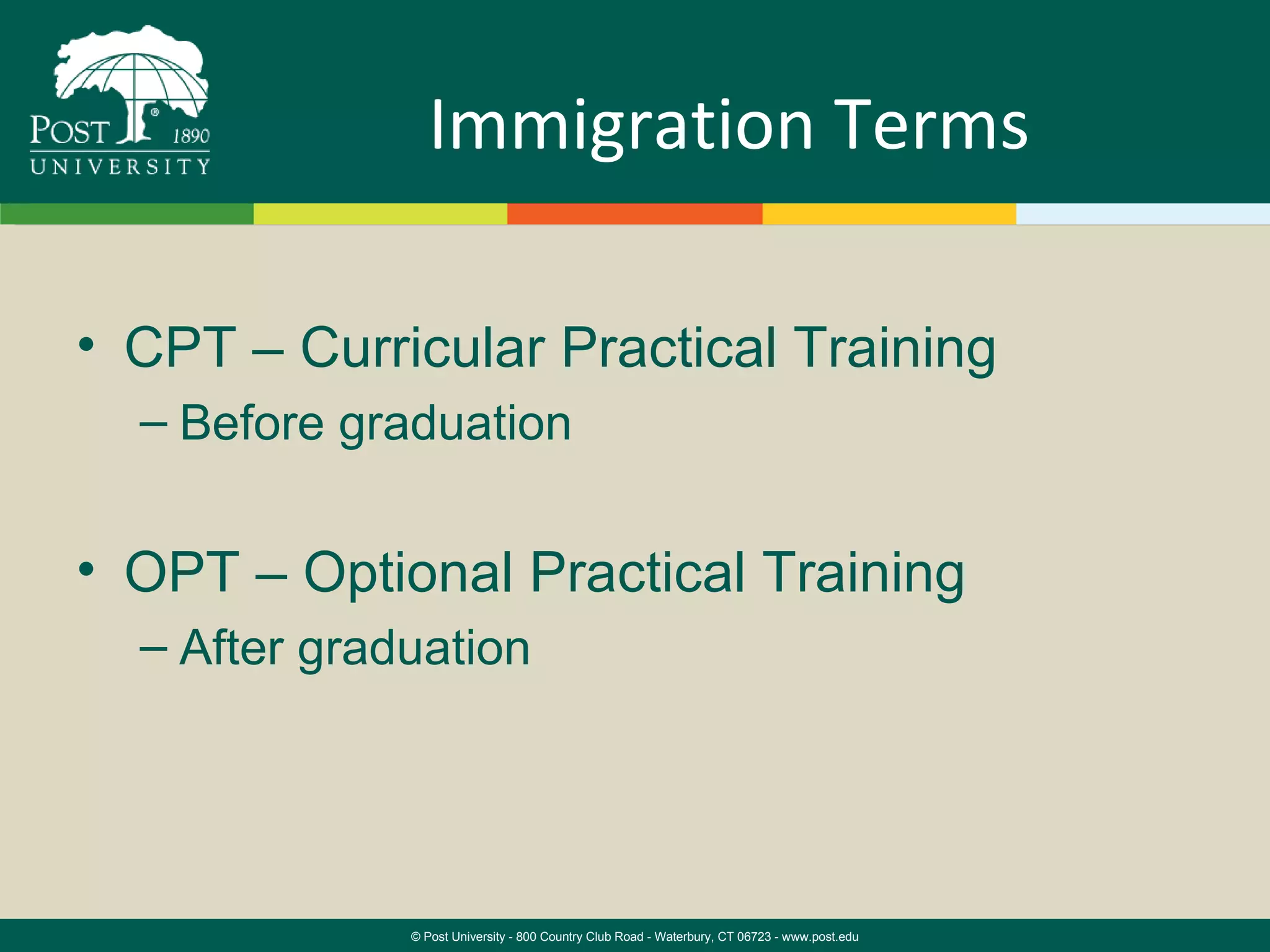 International students CPT/OPT Guidelines | PPT