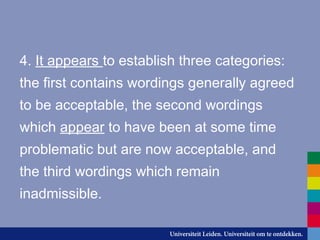 International studies hedging and tentative language(2) | PPT