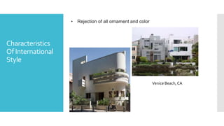 International Style Architecture Characteristics