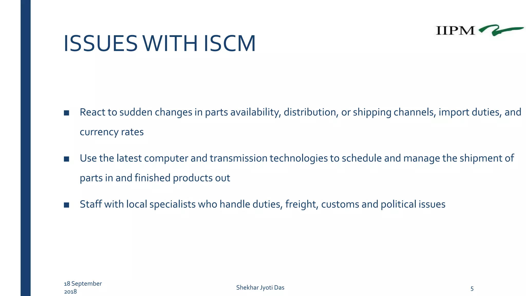 International supply chain management | PPTX