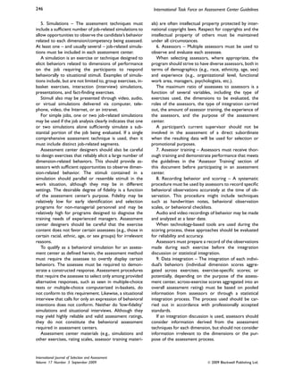 International task force on assessment center guidelines (2009) | PDF