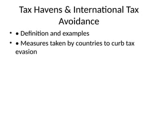 International_Taxation_Basic Concept pptx | PPTX