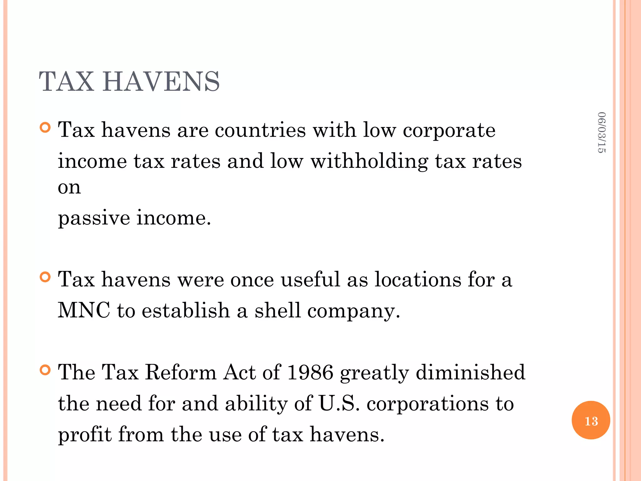 International Tax Environment | PPT