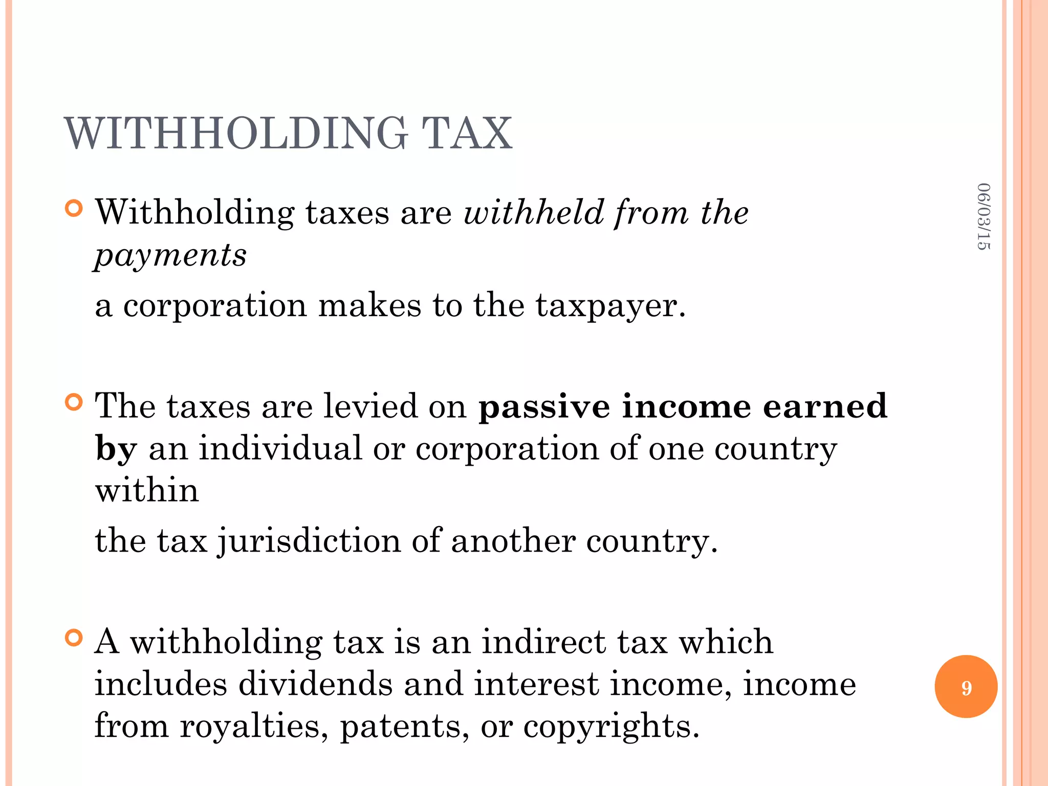 International Tax Environment | PPT
