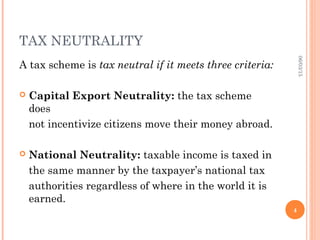 International Tax Environment | PPT