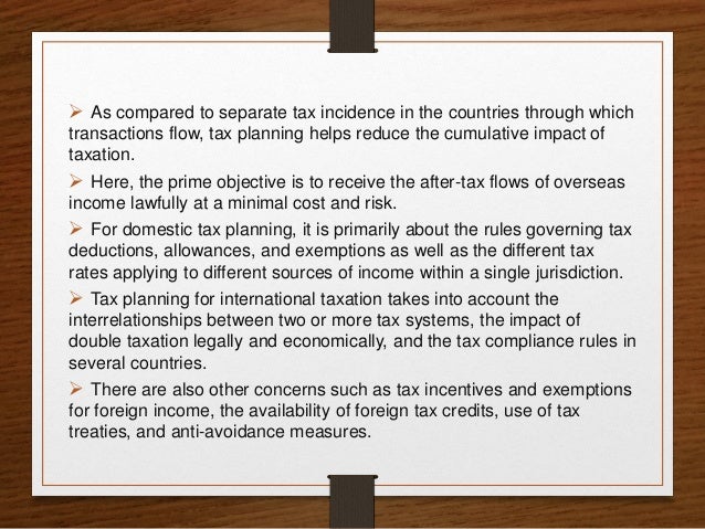International Tax Planning - Enterslice | PDF