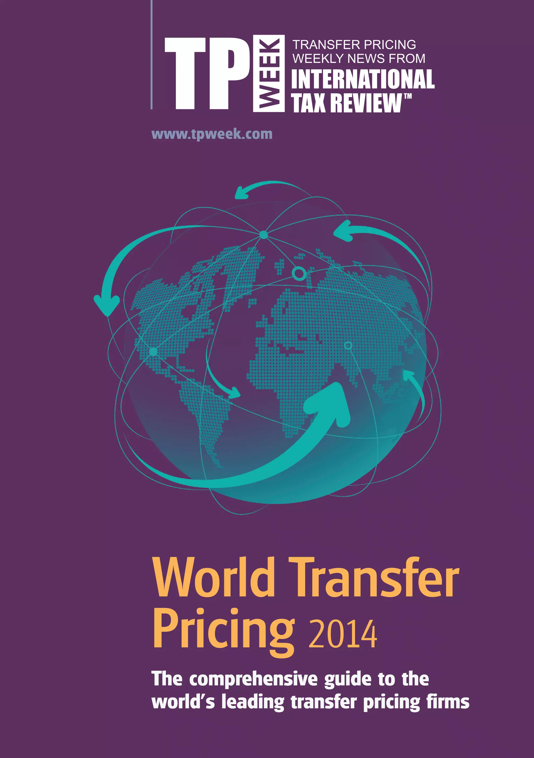 International tax review world transfer-pricing-2014 | PDF