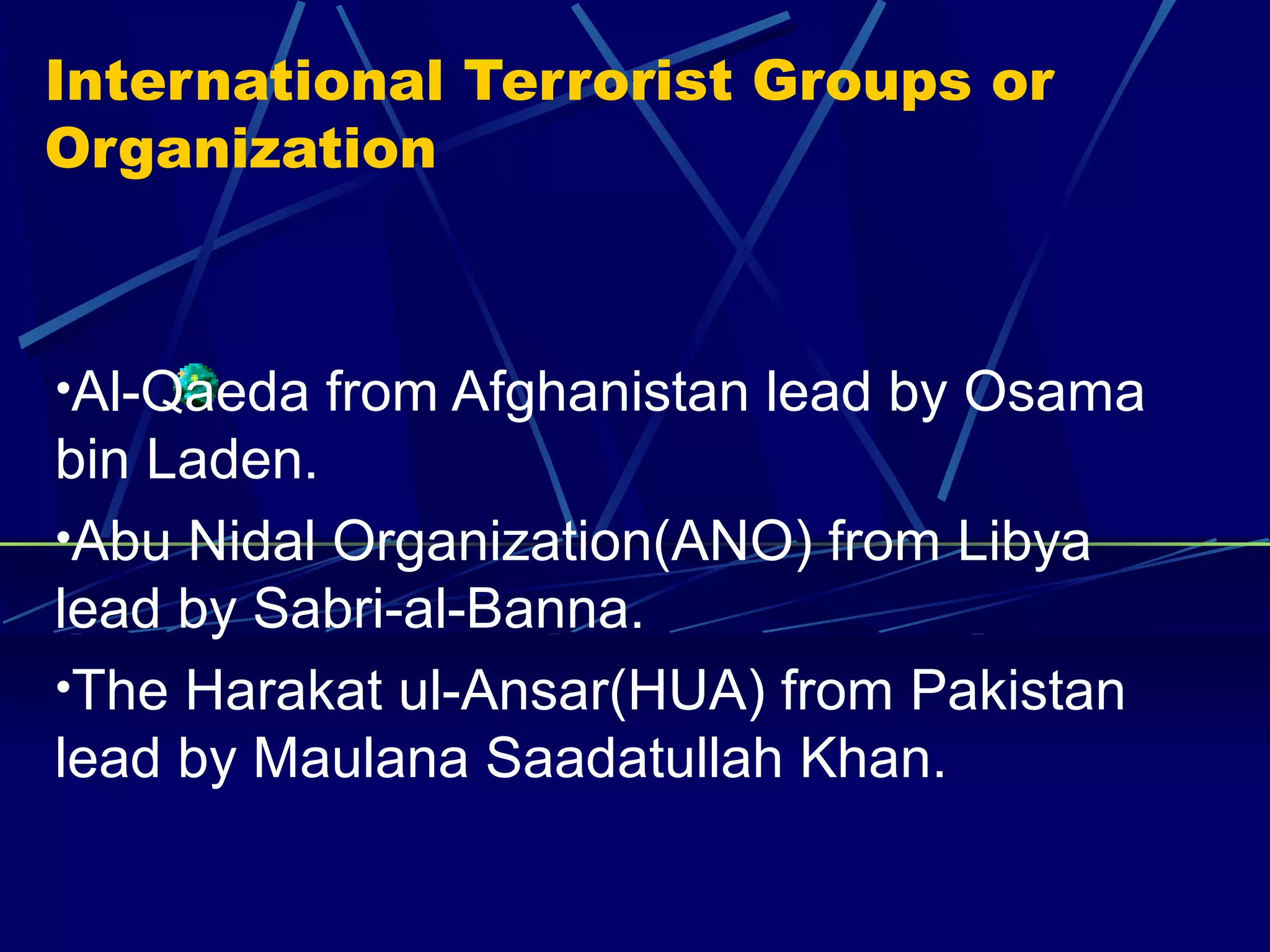 International Terrorism | PPT