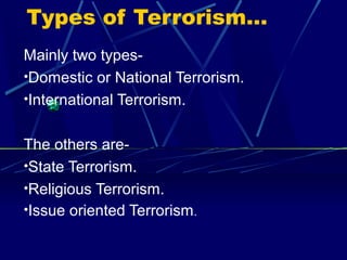 International Terrorism | PPT