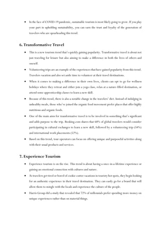 International Tourism notes - 9 Tourism Trends That Will Shape the ...