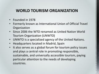 International tourism organization | PPTX