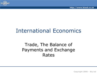International Trade & Exchange Rates | PPTX