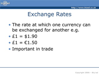 International Trade & Exchange Rates | PPTX