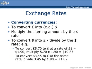 International Trade & Exchange Rates | PPTX