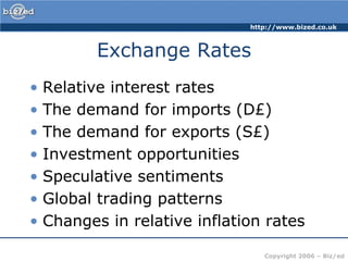 International Trade & Exchange Rates | PPTX